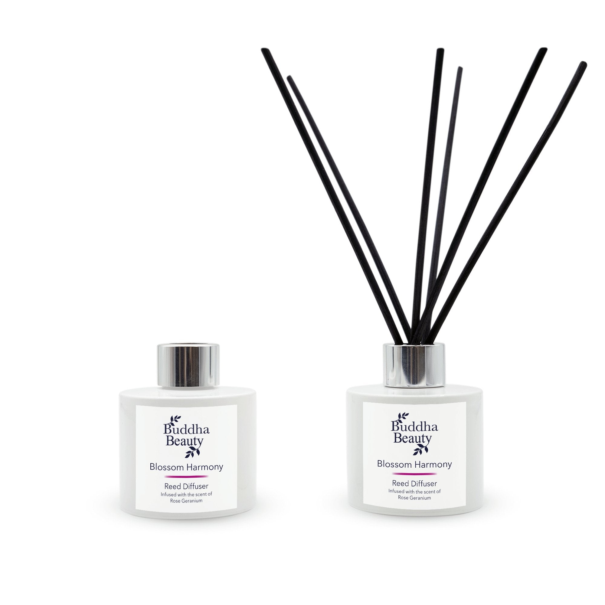 Serenity Rose Geranium Reed Diffusers - Buddha Beauty Skincare